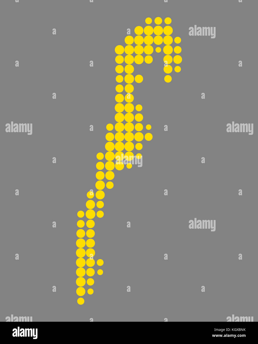 Map of Hiddensee Stock Photo - Alamy