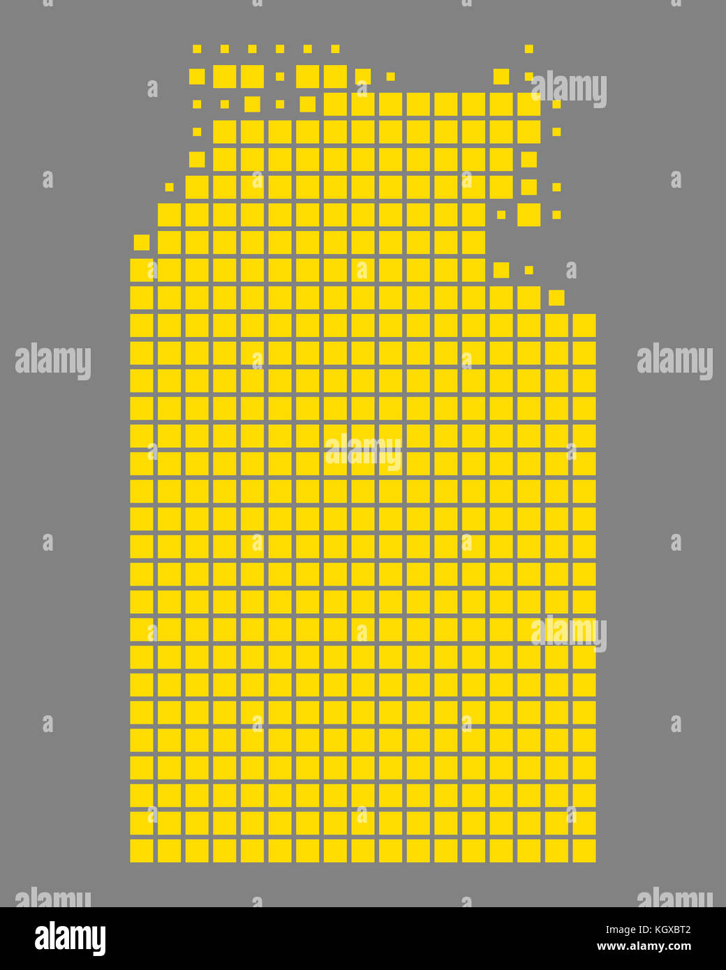 Map of Northern Territory Stock Photo - Alamy