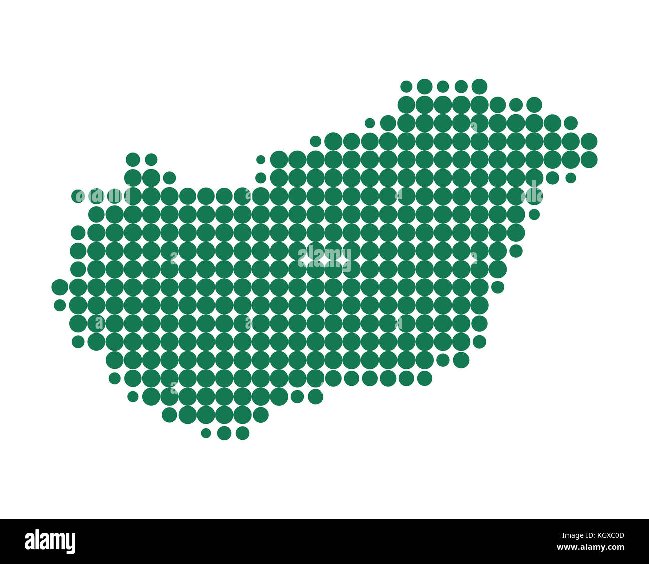 Map of Ungarn Stock Photo - Alamy