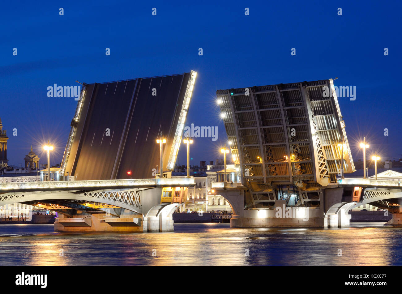 In summer, during navigation ,the city's open bridges for the passage ...