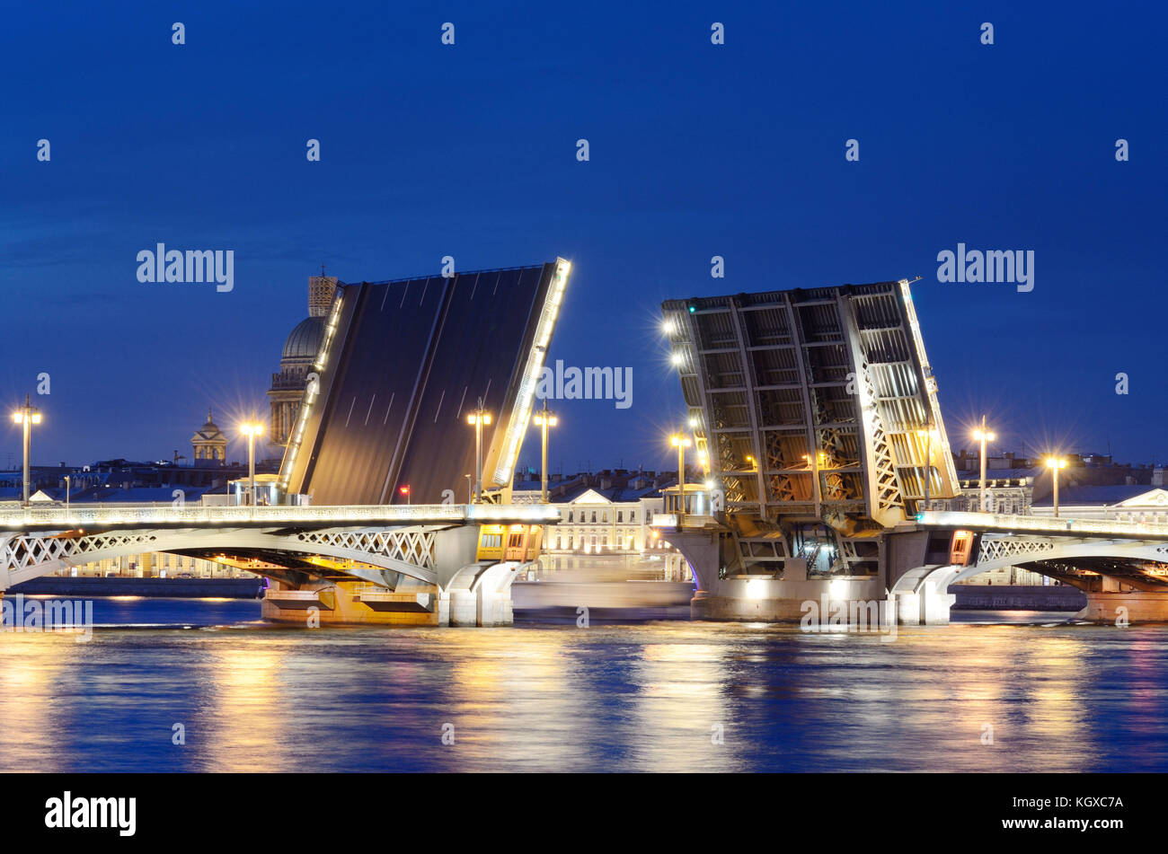 In summer, during navigation ,the city's open bridges for the passage ...