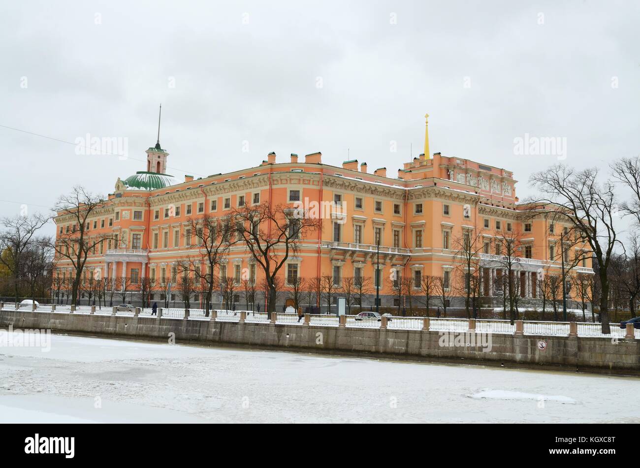 The engineers castle in St. Petersburg, built under the Emperor Paul ...