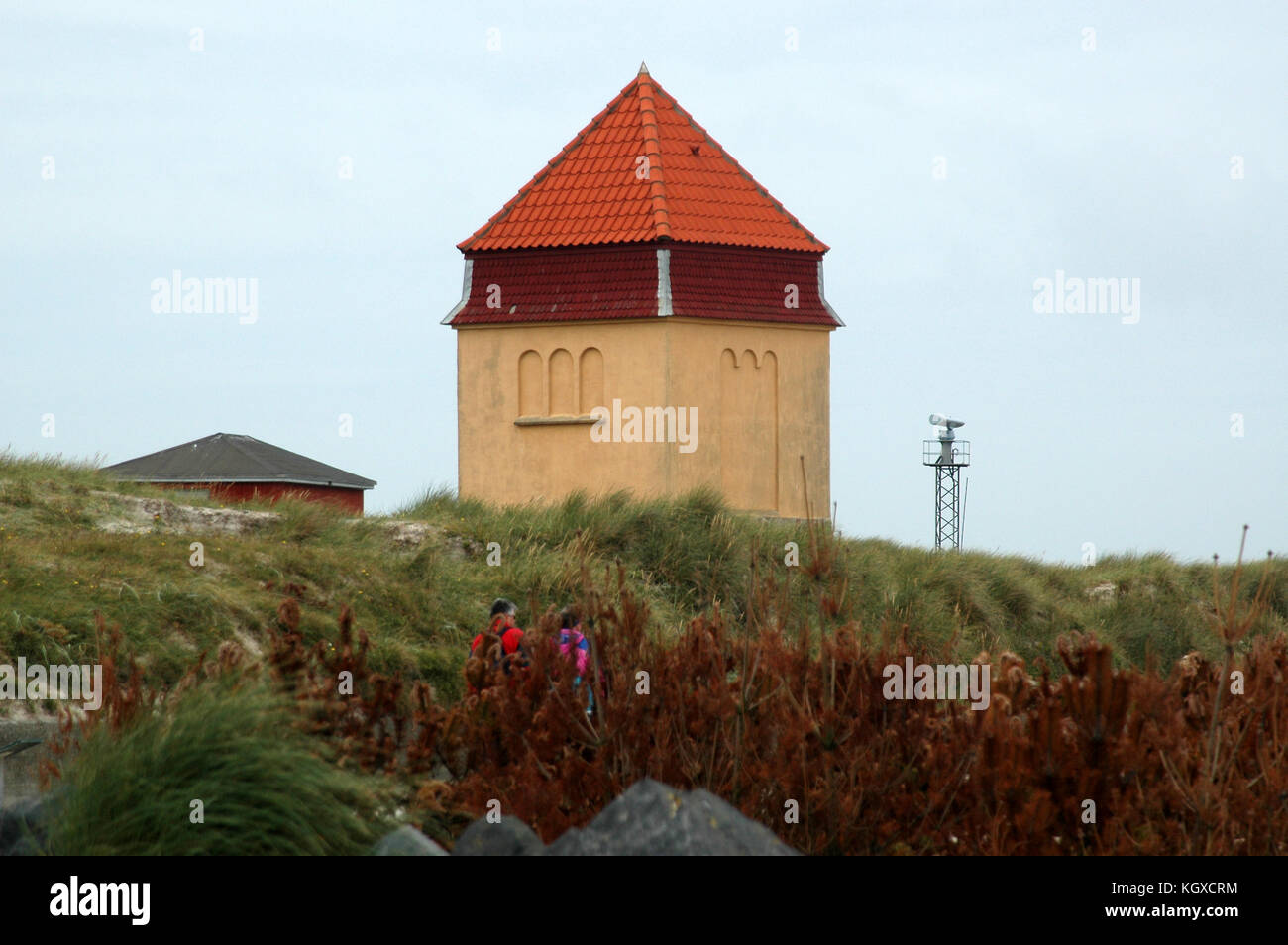 Thyboron, Denmark - August 29, 2005: The transmitter house for a former ...