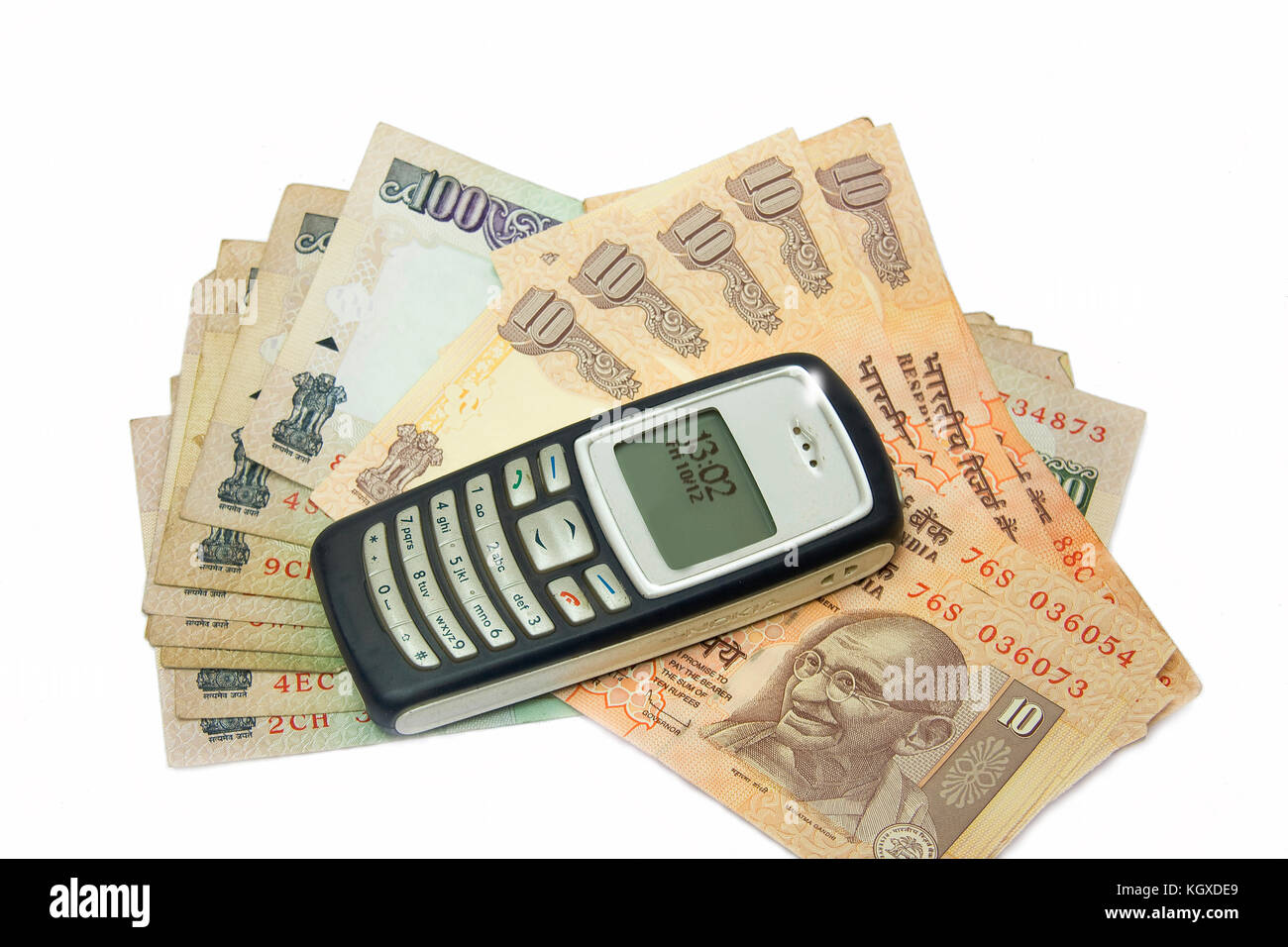 Concept of financial transactions through use of mobile phone Stock ...