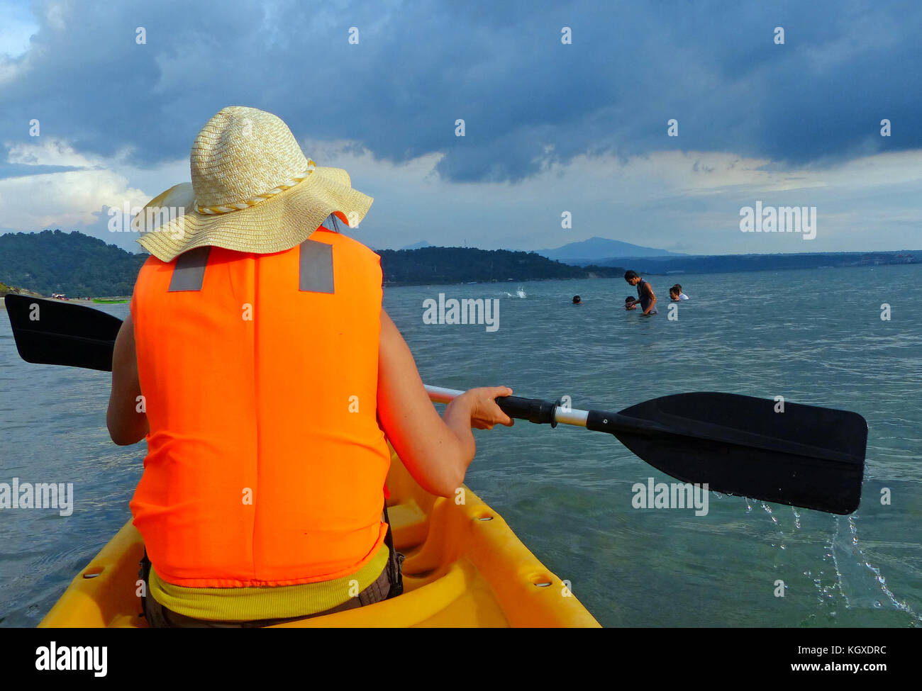 Kayaking in Subic Bay, Luzon, Philippines Stock Photo - Alamy
