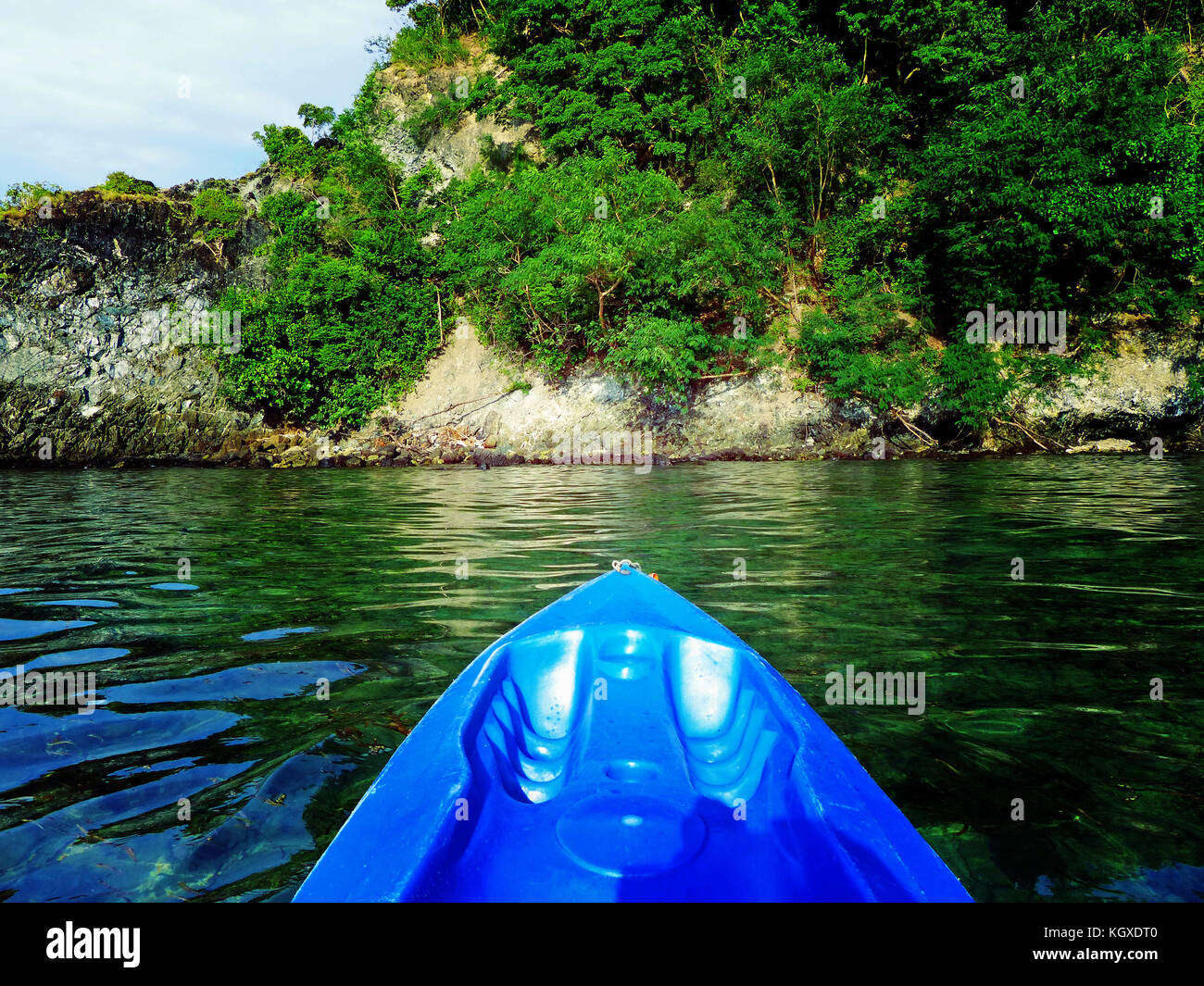Canoe Paddling, Puerto Galera, Mindoro, Philippines Stock Photo - Alamy