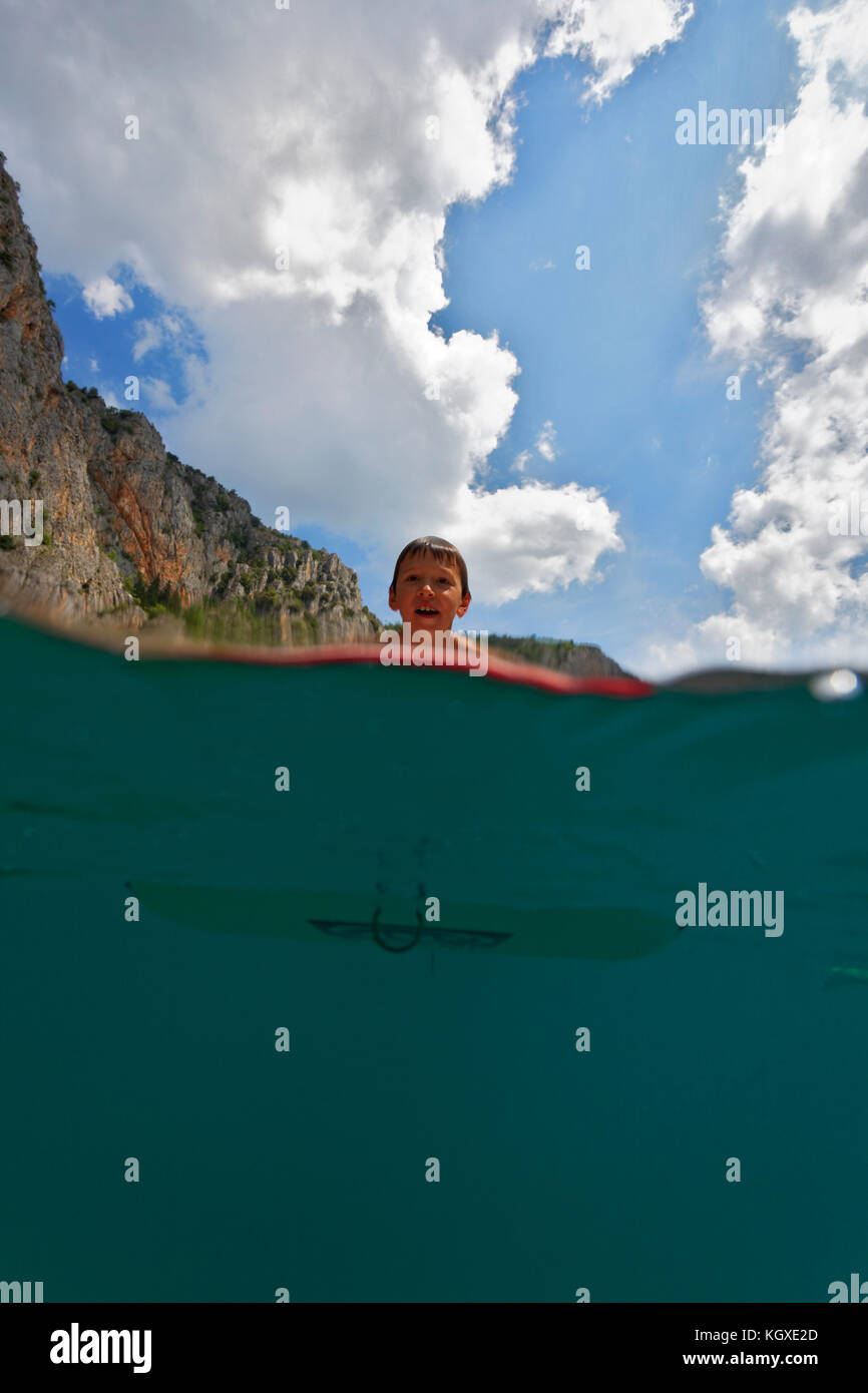 Stand Up Paddling on lakes near Imotski, Croatia Stock Photo - Alamy