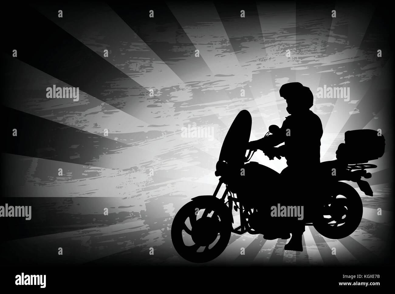 motorcyclist on the abstract background - vector Stock Vector Image ...