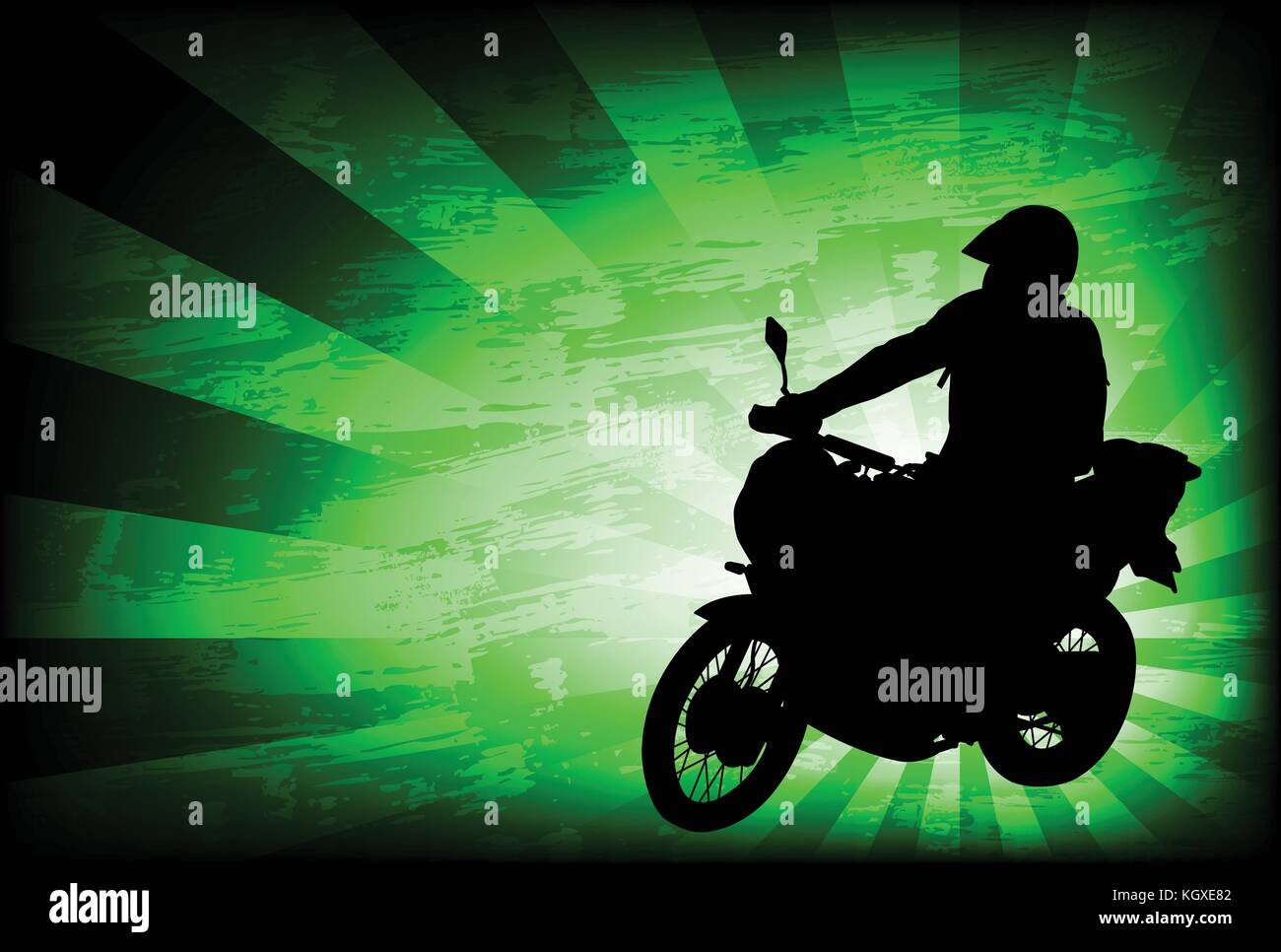 motorcyclist on the abstract background - vector Stock Vector Image ...
