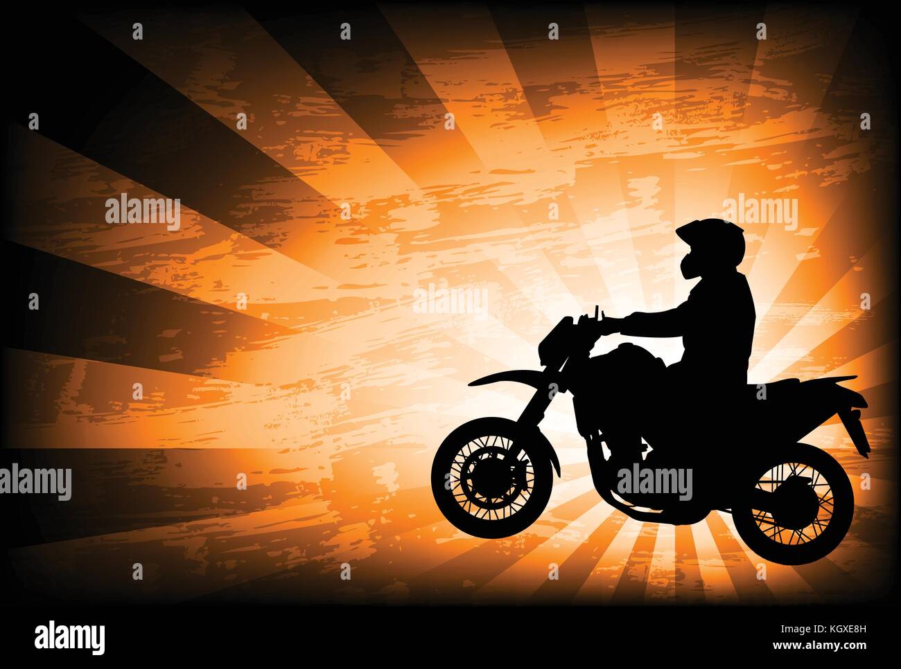 motorcyclist on the abstract background - vector Stock Vector Image ...