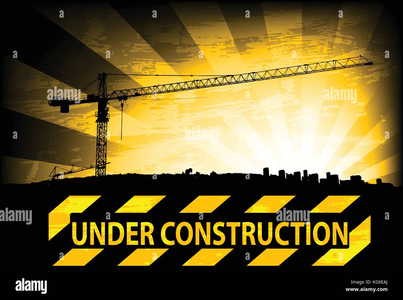 under construction background - vector Stock Vector Image & Art - Alamy