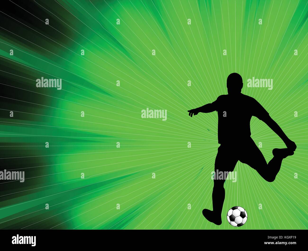 Soccer player action on Stock Vector Images - Alamy