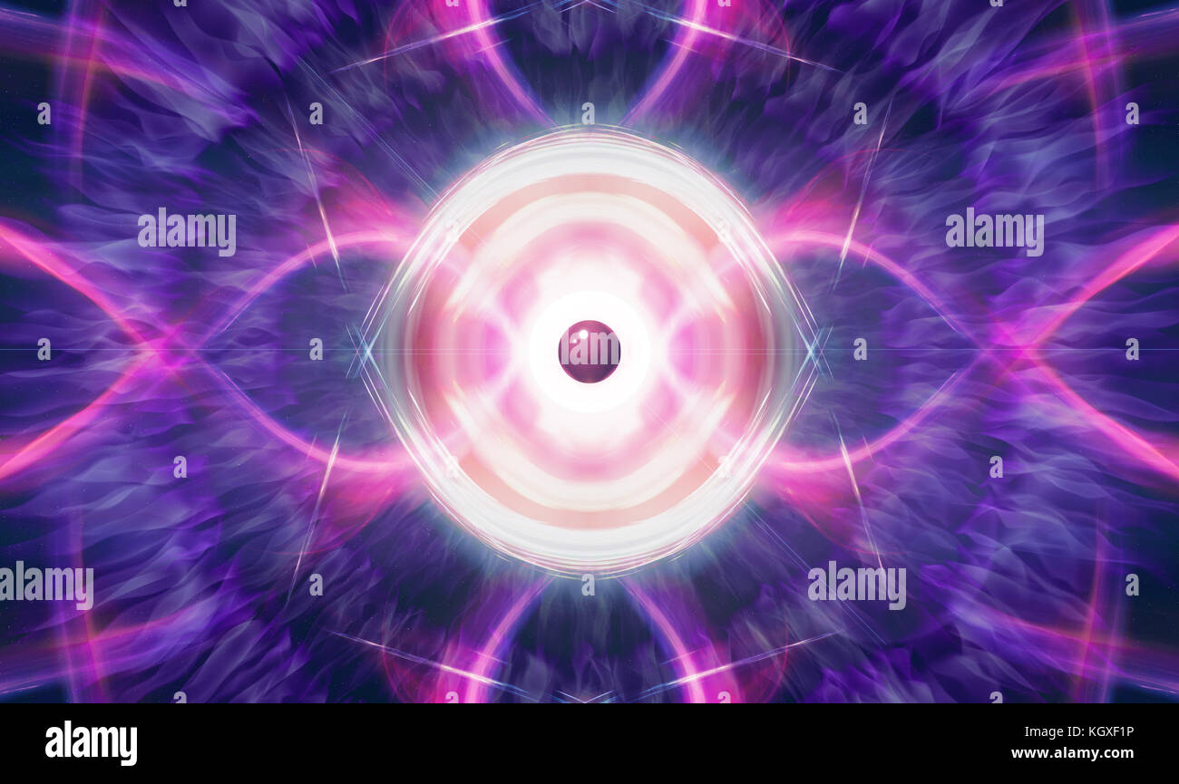 Abstract digital art concept made of light painting with patterns of ...