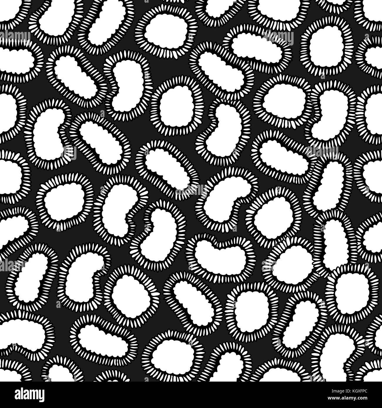 Seamless pattern of small virus, particles and molecules Stock Vector ...