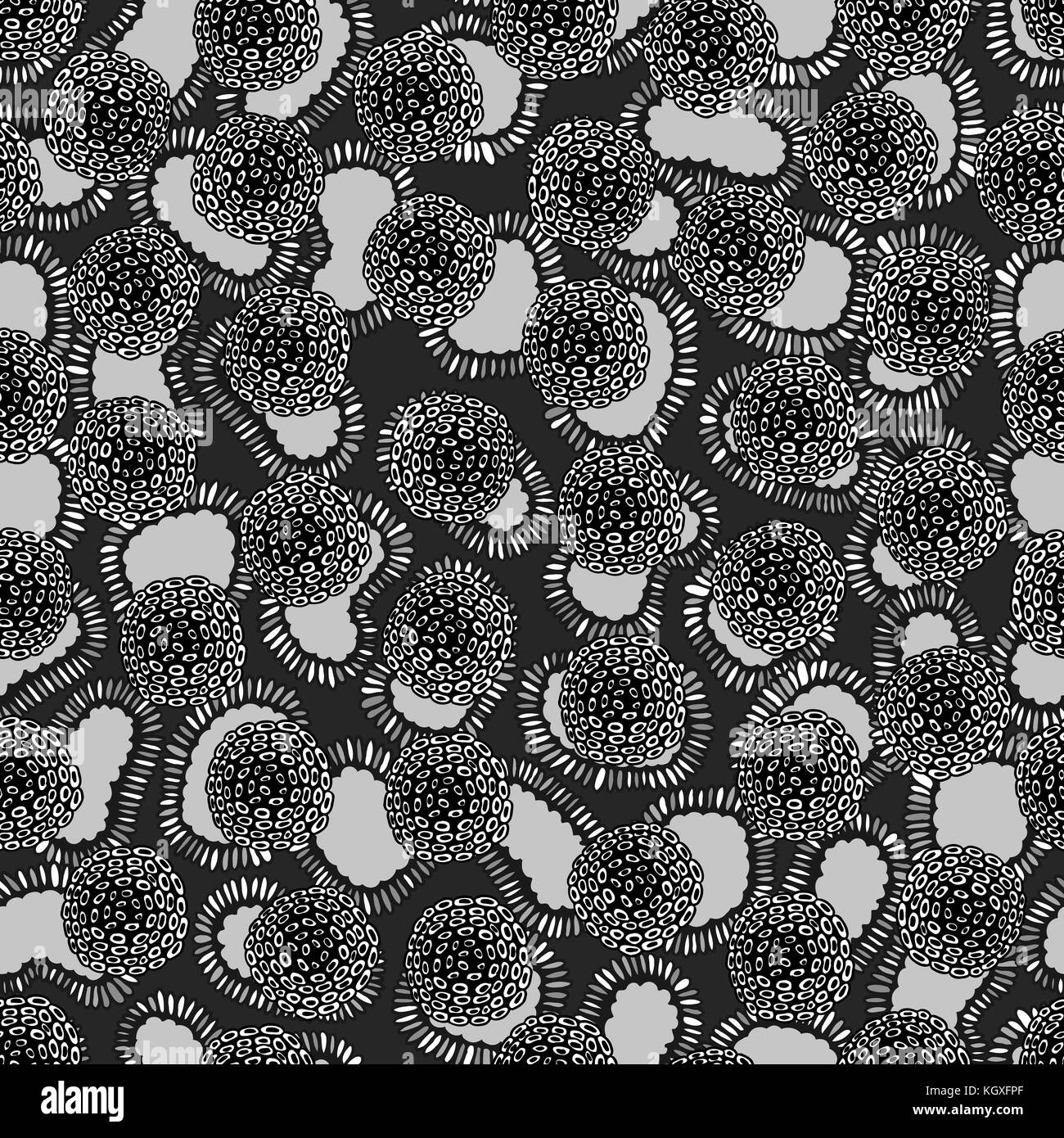 Seamless pattern of small virus, particles and molecules Stock Vector ...