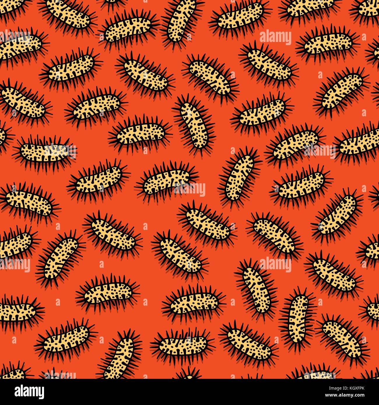 Seamless pattern of small virus, particles and molecules Stock Vector ...