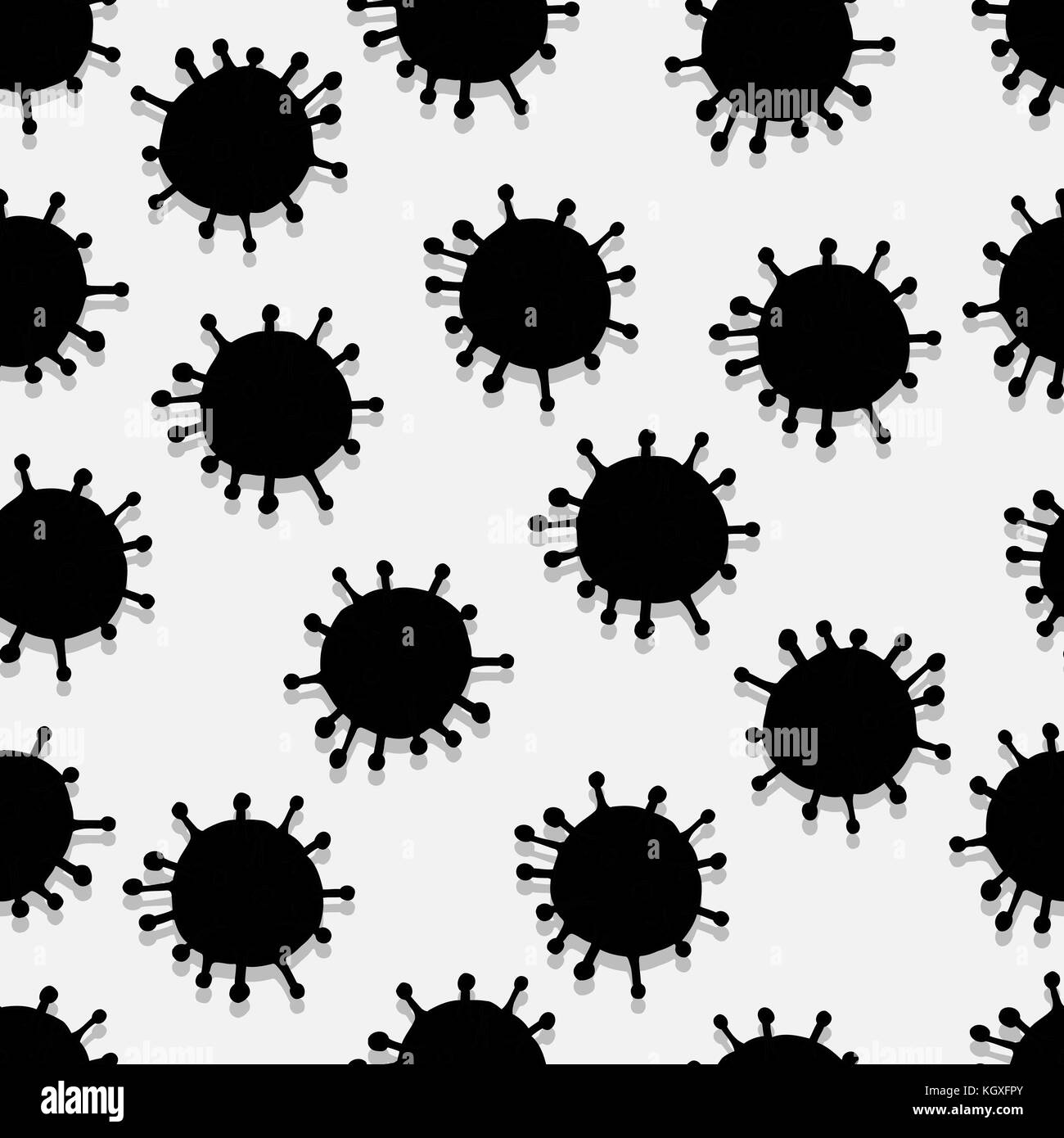 Seamless pattern of virus, particles and molecules Stock Vector Image ...