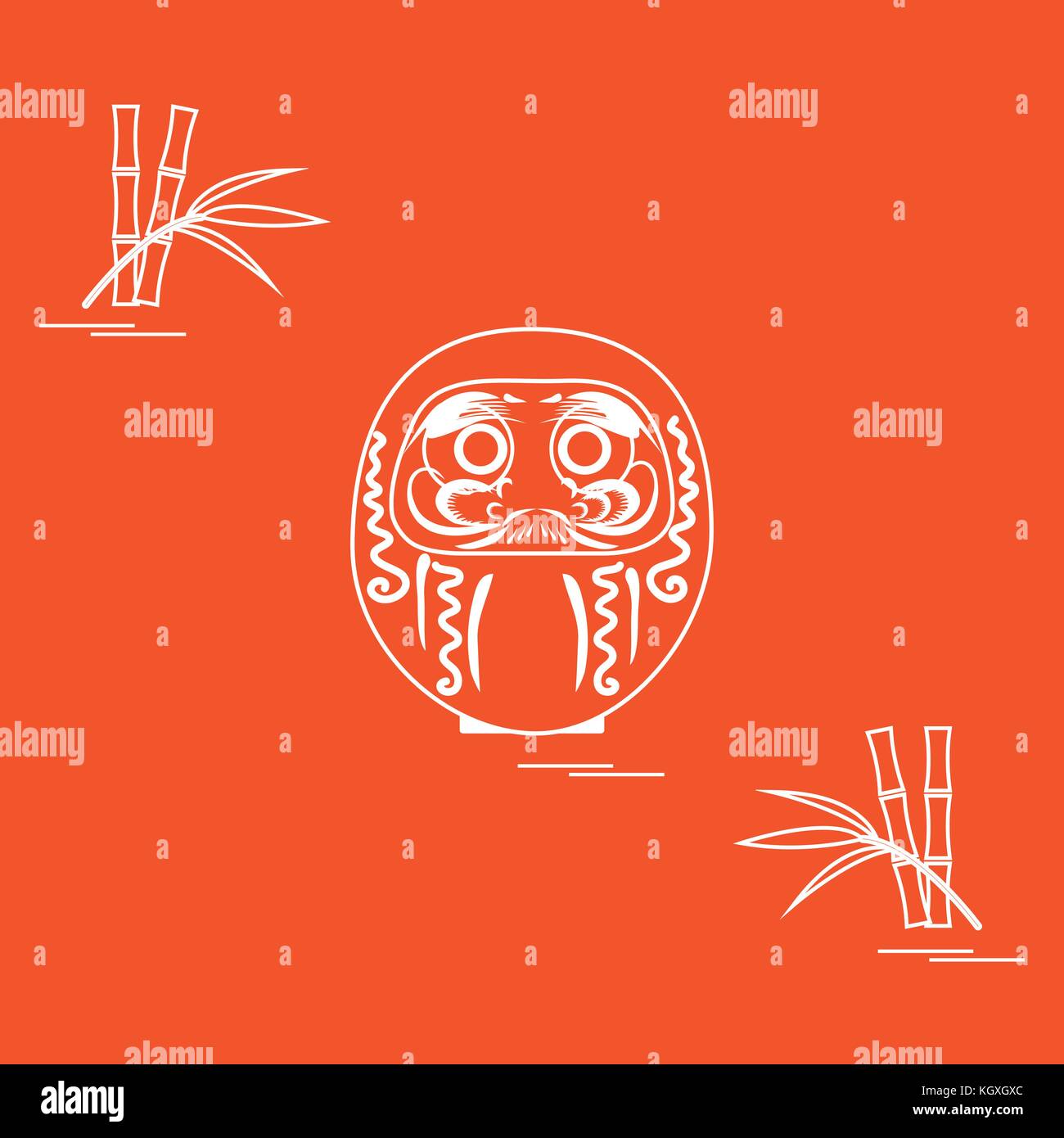 Daruma - Japanese traditional doll roly-poly. The annual new year's ...