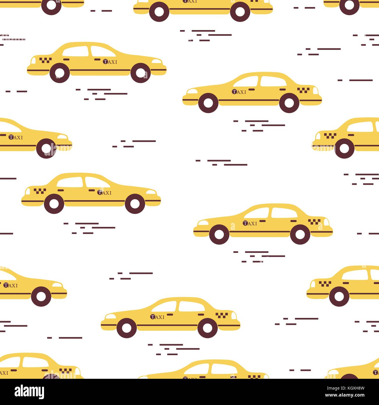Taxi pattern. Design for announcement, advertisement, banner or print ...