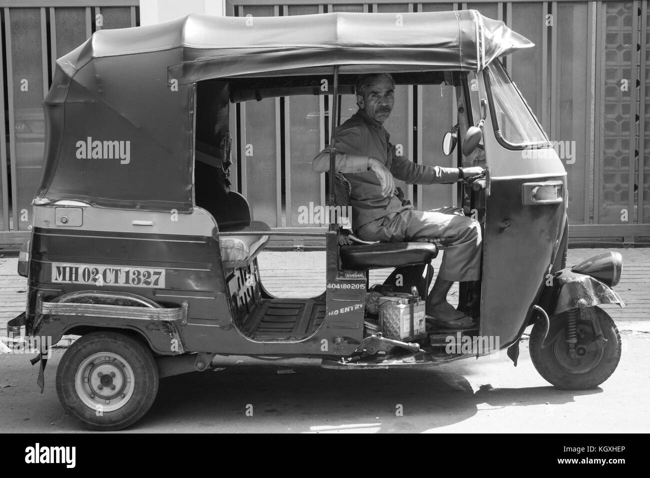 Rickshaw Black and White Stock Photos & Images - Alamy