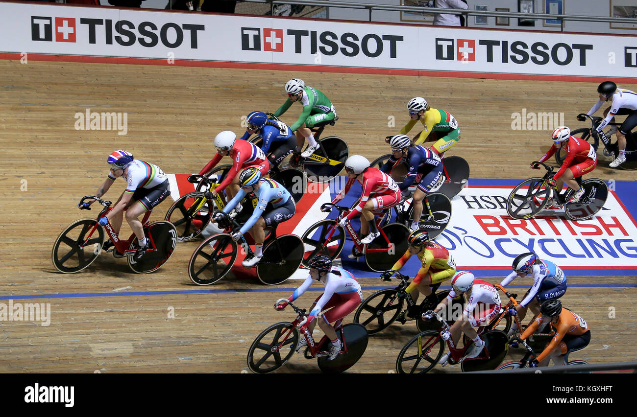 Women's Omnium scratch race during day one of the TISSOT UCI Track ...
