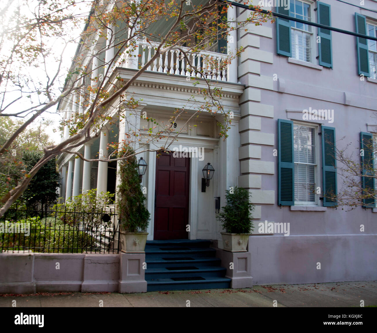In Charleston, South Carolina,many houses have porches opening on to so ...