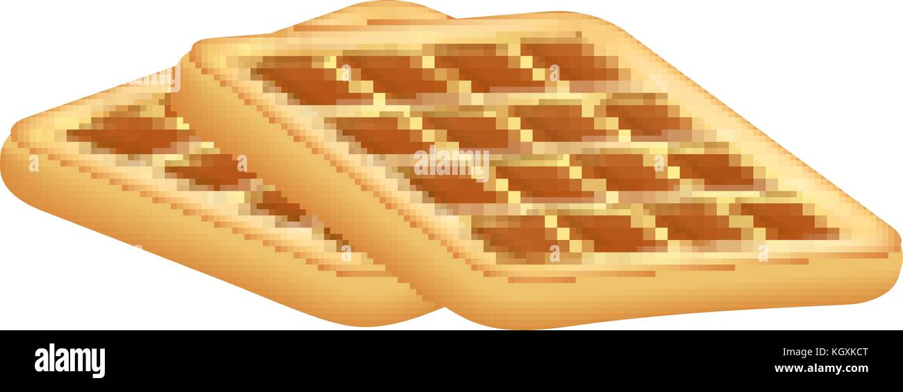 Waffles vector vectors hi-res stock photography and images - Alamy