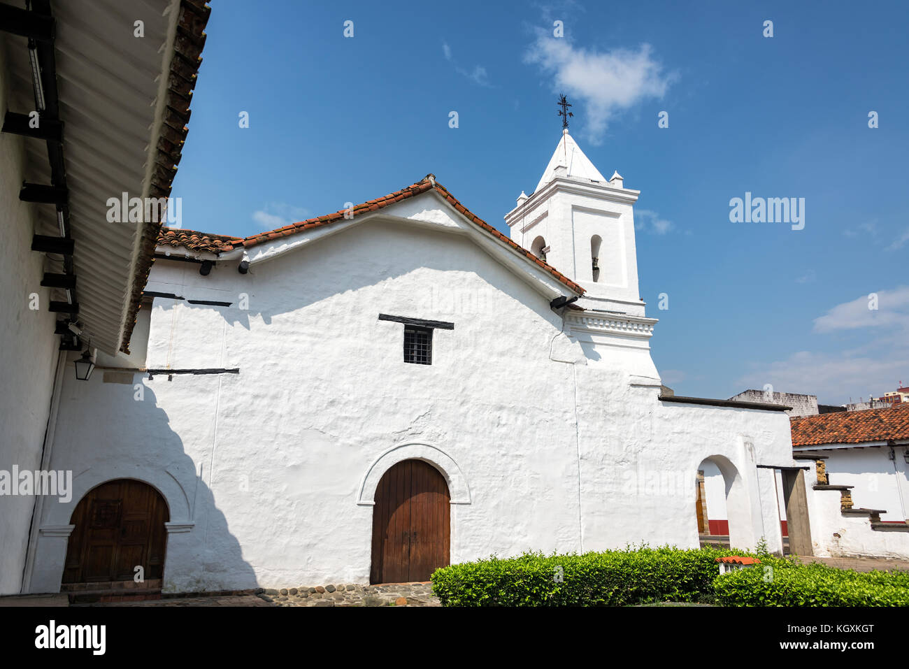Beautiful old colonial church in Cali, Colombia Stock Photo - Alamy