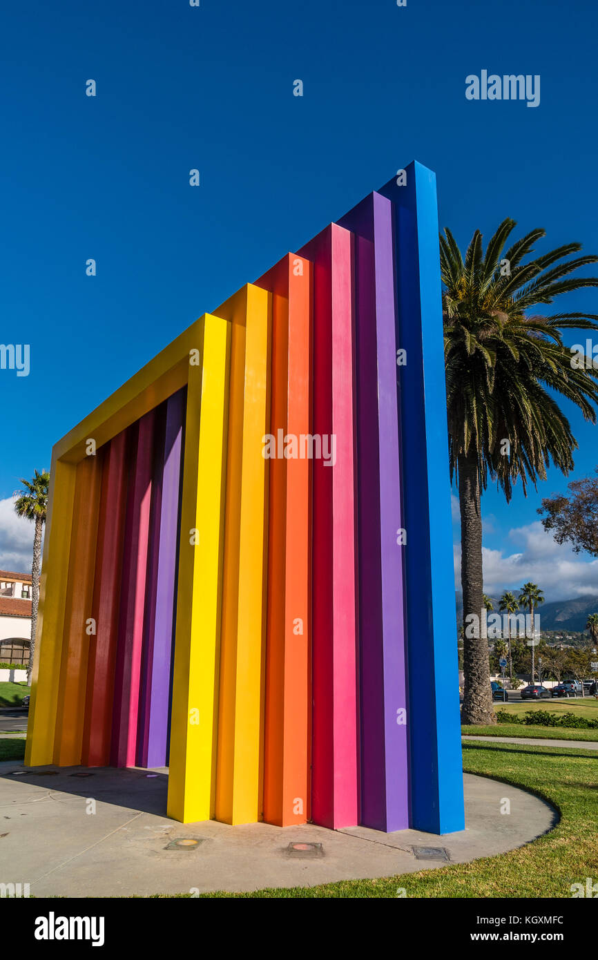 Herbert Bayer's Chromatic Gate in Santa Barbara, California. Designed ...