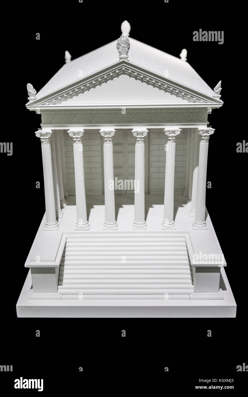 Cordoba, Spain - June 4, 2011: Imperial worship roman temple, scale ...