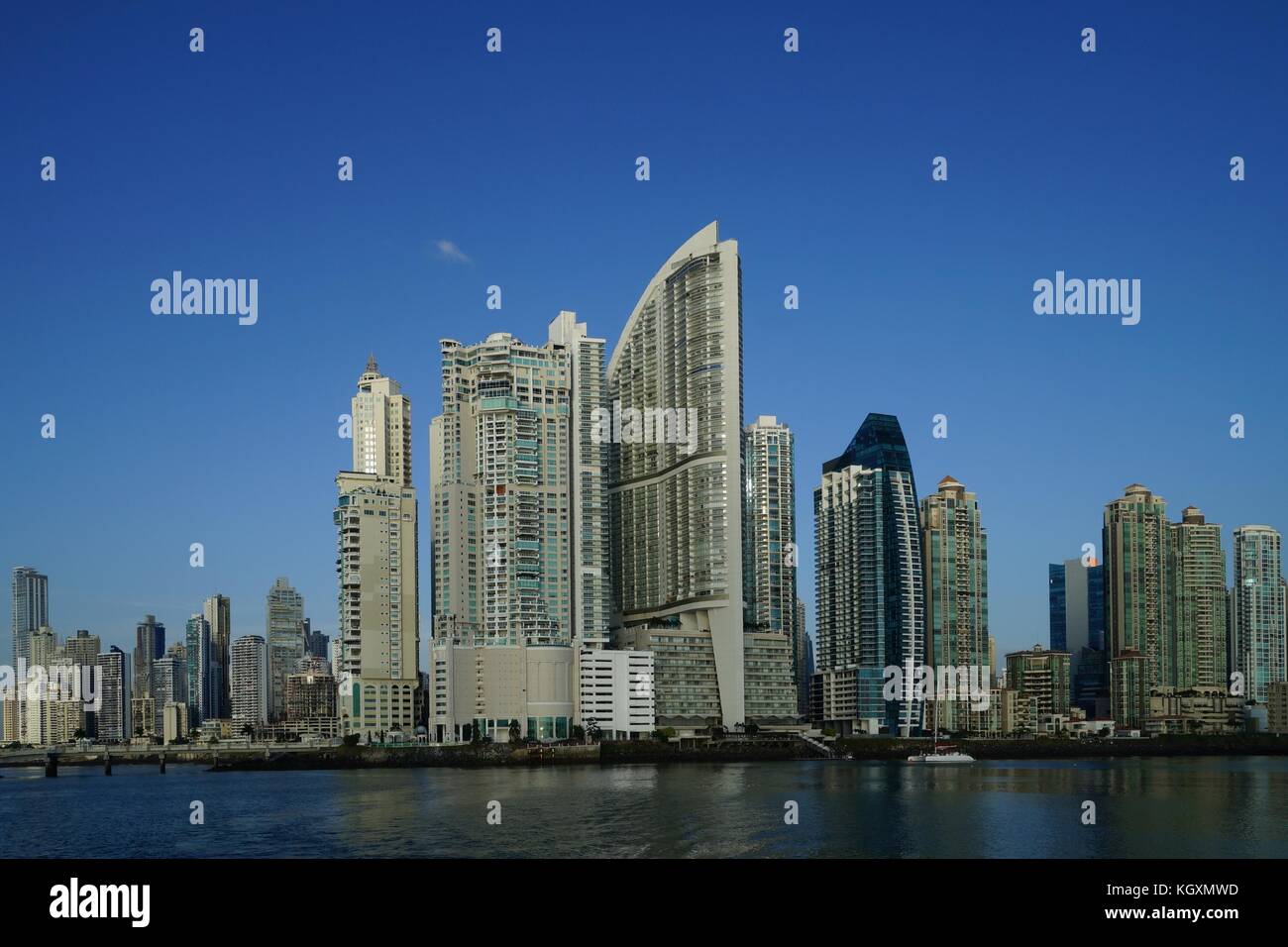 Early morning view of Panama City skyscrapers, Panama Stock Photo - Alamy