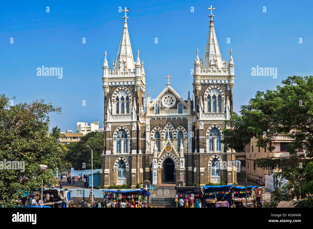 mount Mary church, bandra, Mumbai, Maharashtra, India, Asia Stock Photo ...
