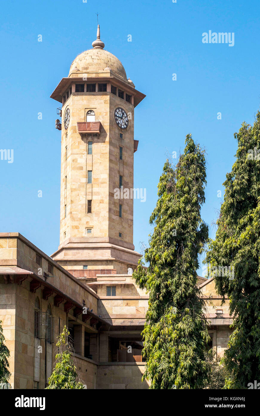clock tower, university, ahmedabad, Gujarat, India, Asia Stock Photo ...