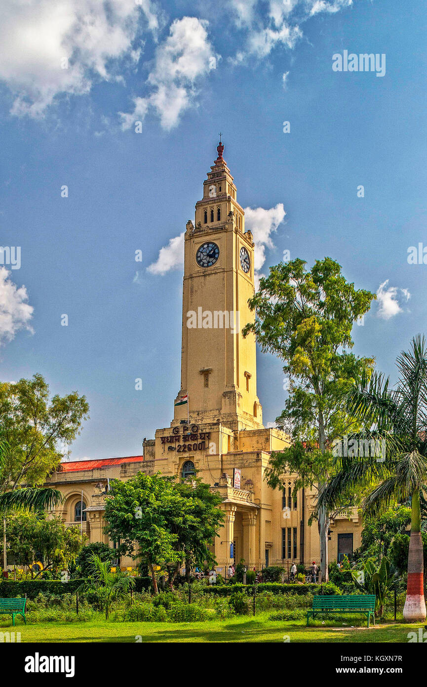 General Post Office Building, Lucknow, Uttar Pradesh, India, Asia Stock ...