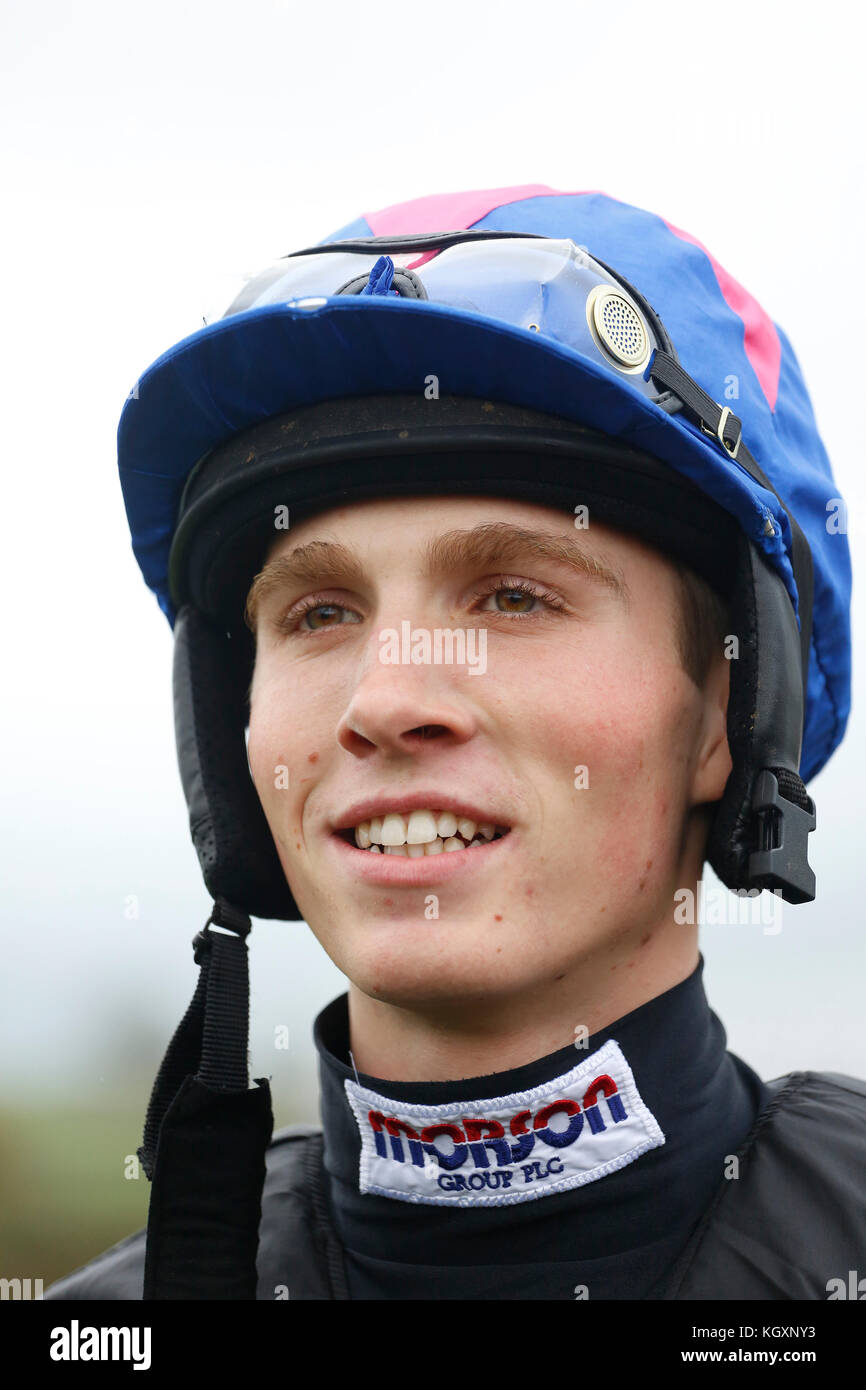 Harry Cobden waits to ride Cue Card in a racecourse gallop during ...