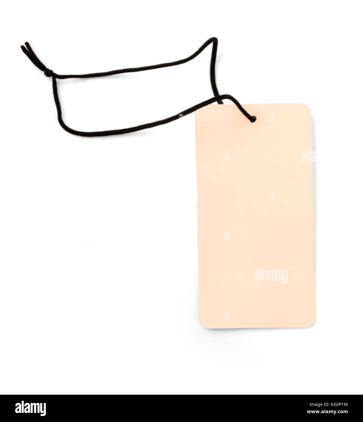 blank price tag isolated over white background with clipping path Stock ...