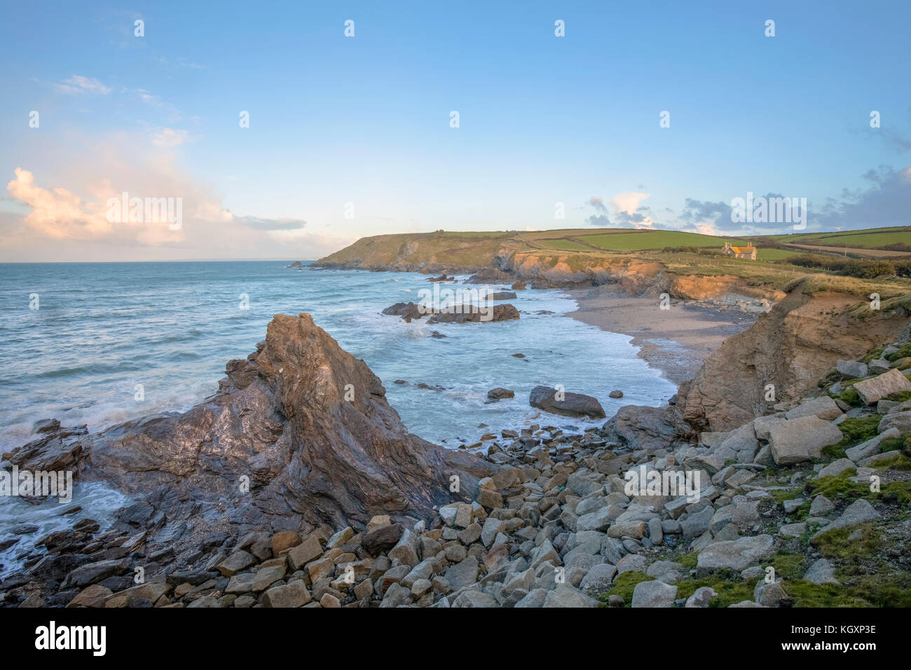 Gunwalloe Church Cove, Cornwall, United Kingdom Stock Photo - Alamy