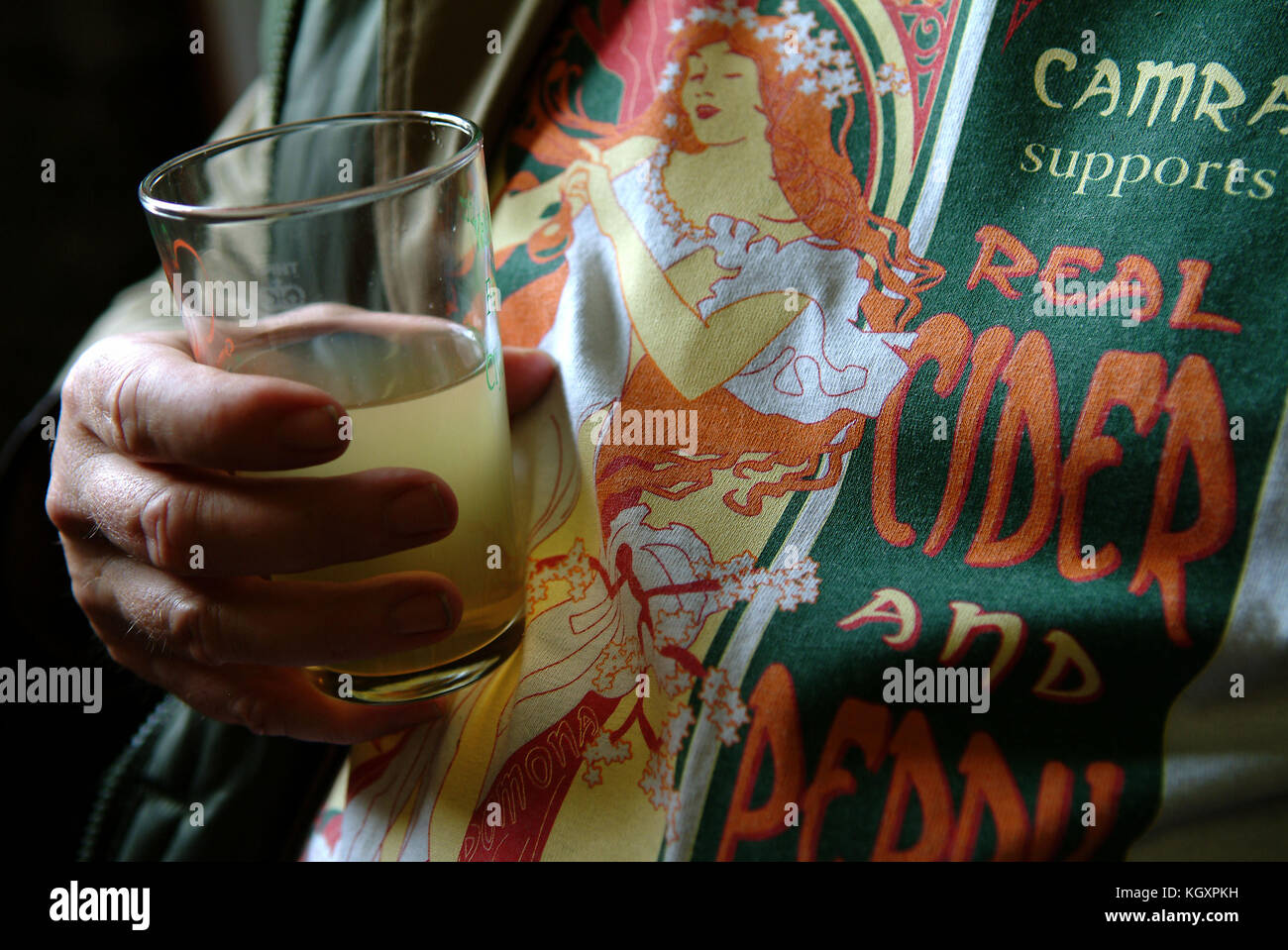 Cider drinker in Wales Stock Photo - Alamy