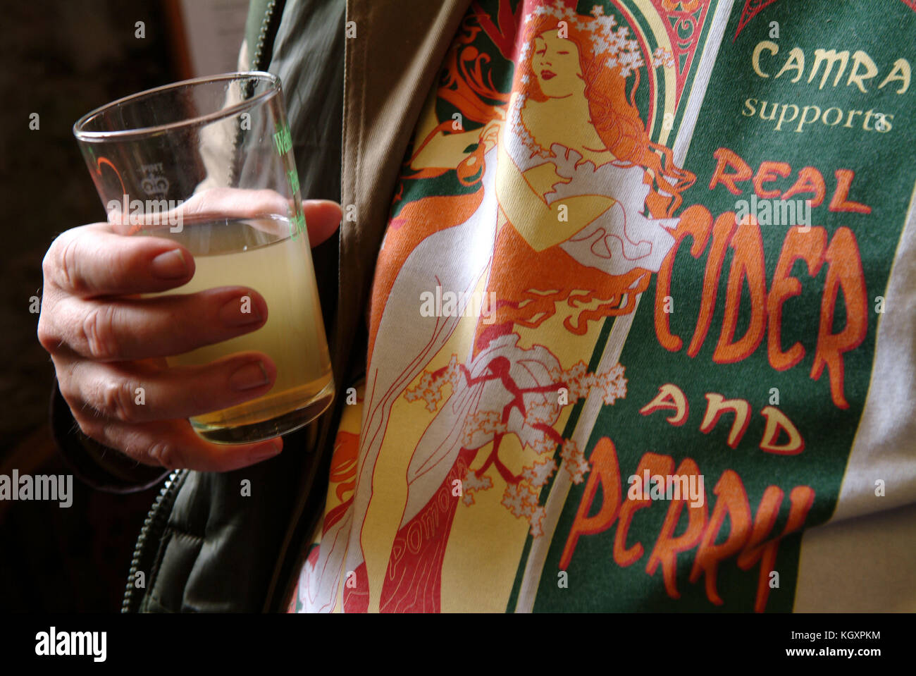 Cider drinker in Wales Stock Photo - Alamy
