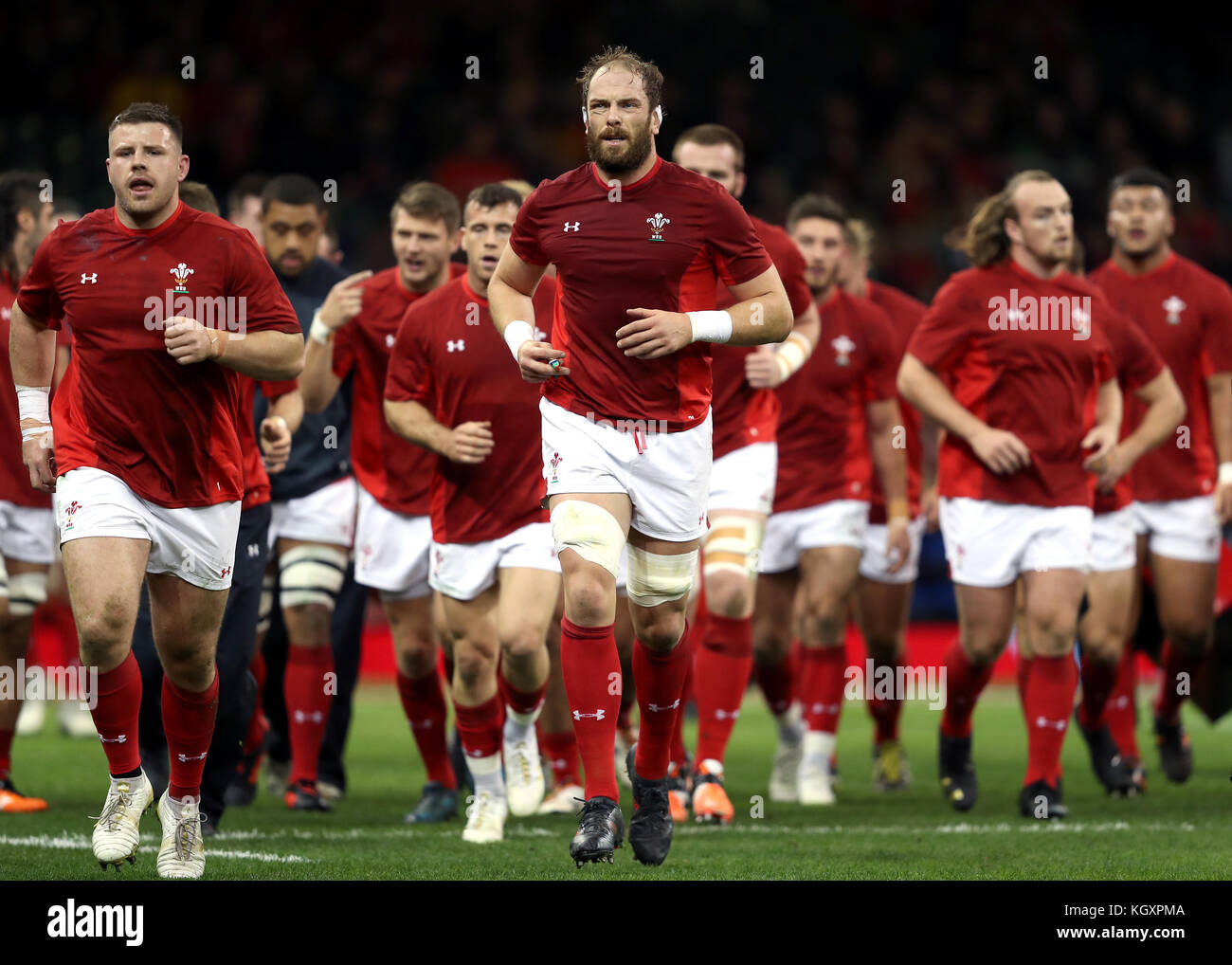 Warm up ahead autumn international principality stadium hi-res stock ...