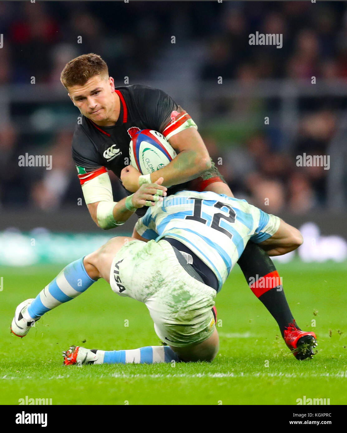 England's Henry Slade in action during the Autumn International at ...