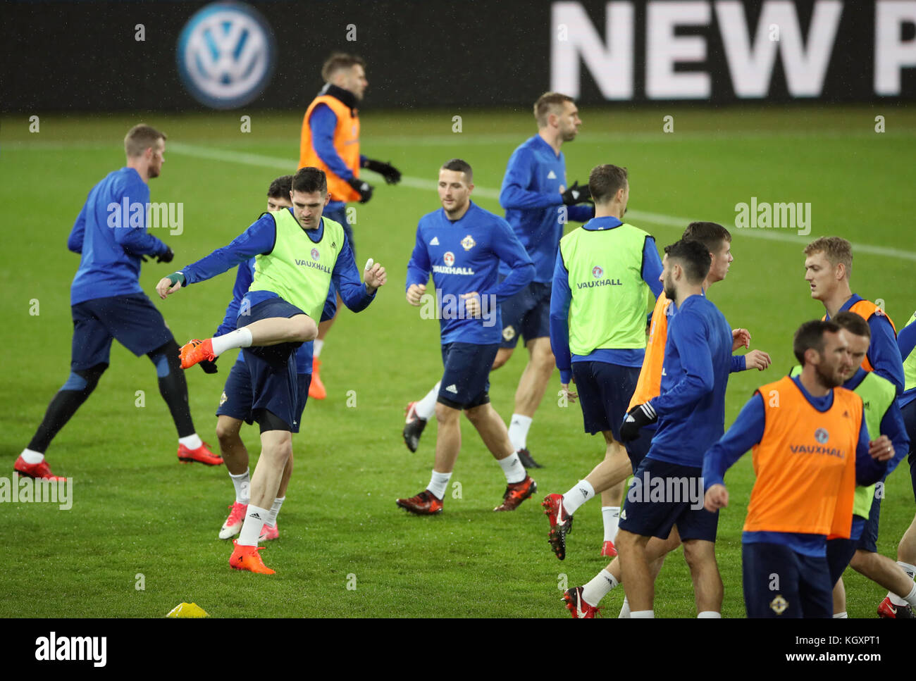 Northern Irelands Kyle Lafferty Left High Resolution Stock Photography ...