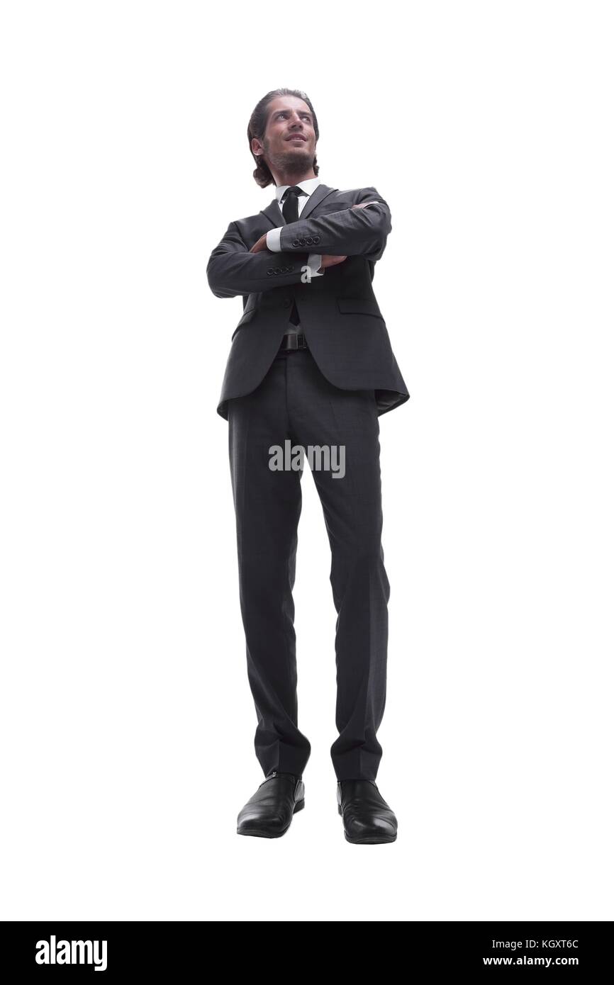 bottom view.confident young businessman Stock Photo - Alamy
