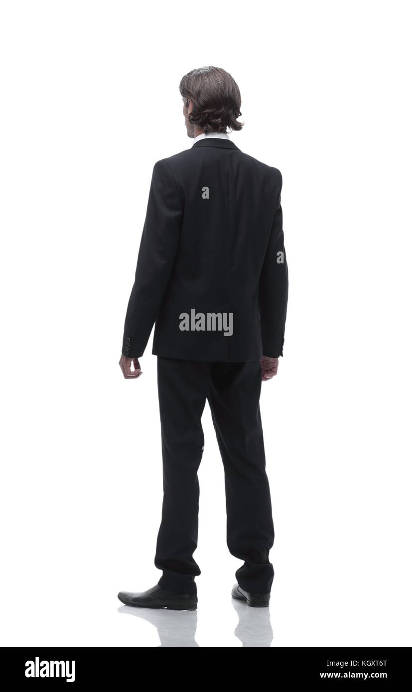 rear view.a modern businessman Stock Photo - Alamy