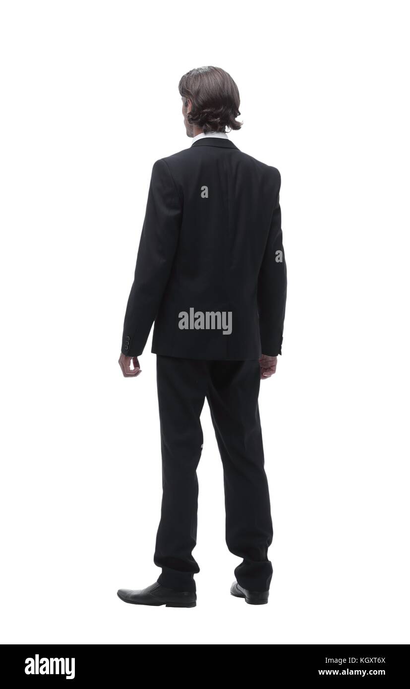 rear view.a modern businessman Stock Photo - Alamy