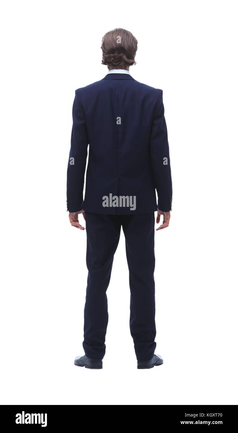 rear view.a modern businessman Stock Photo - Alamy