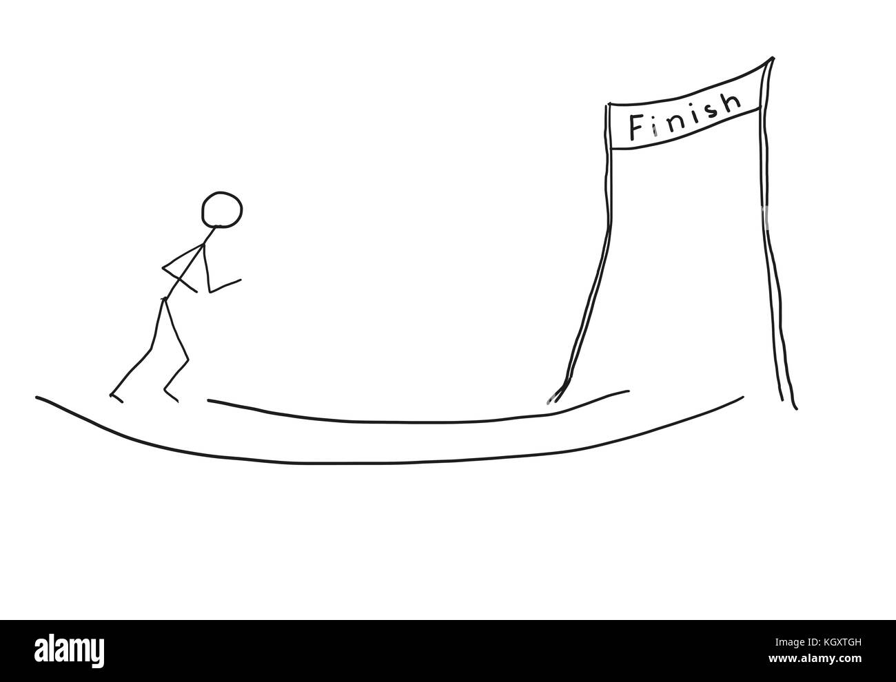 Running Stick Figure Drawing Easy