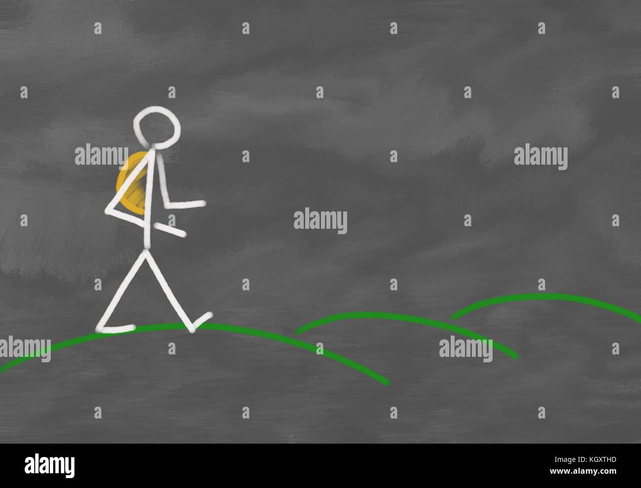 White walking stick figure hi-res stock photography and images - Alamy