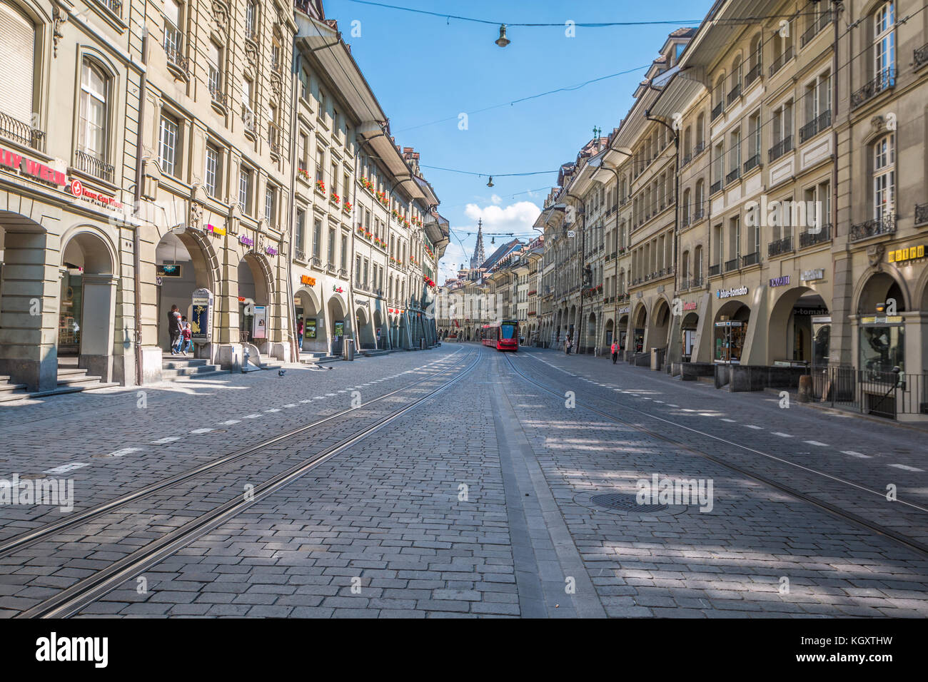 Old streets of Bern Switzerland Stock Photo - Alamy