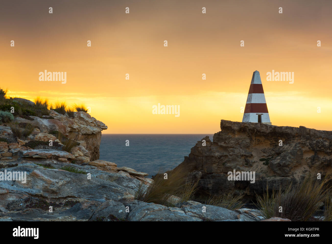 The iconic Obelisk located in Robe, South Australia. The historic ...